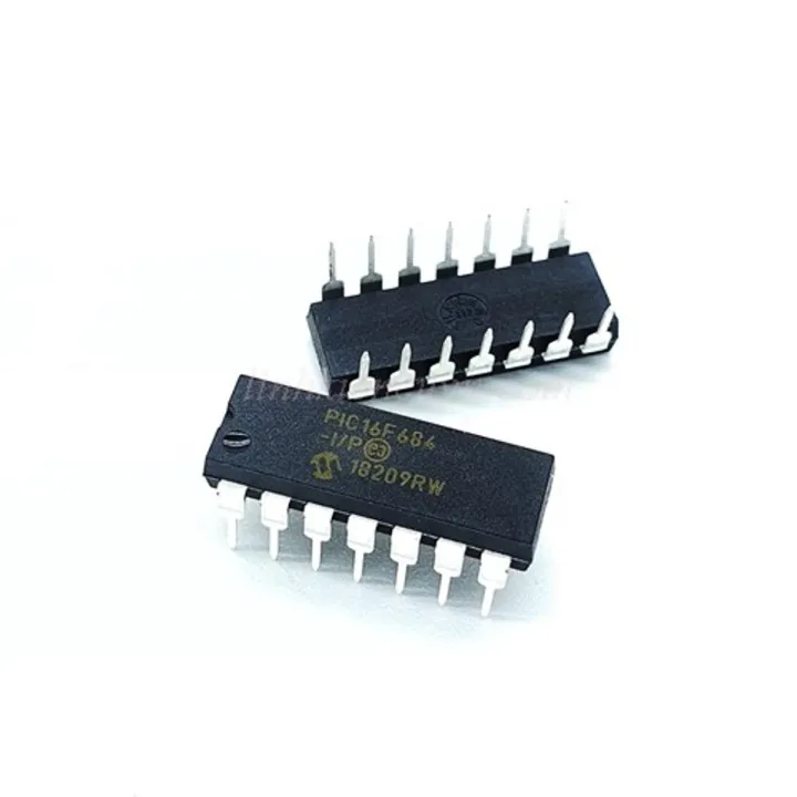 PIC16F684 PIC-16F684 PIC 16F684 Microcontrollers IC 8-Bit 20MHz 2KB Flash Microchip MCU DIP-14 ...