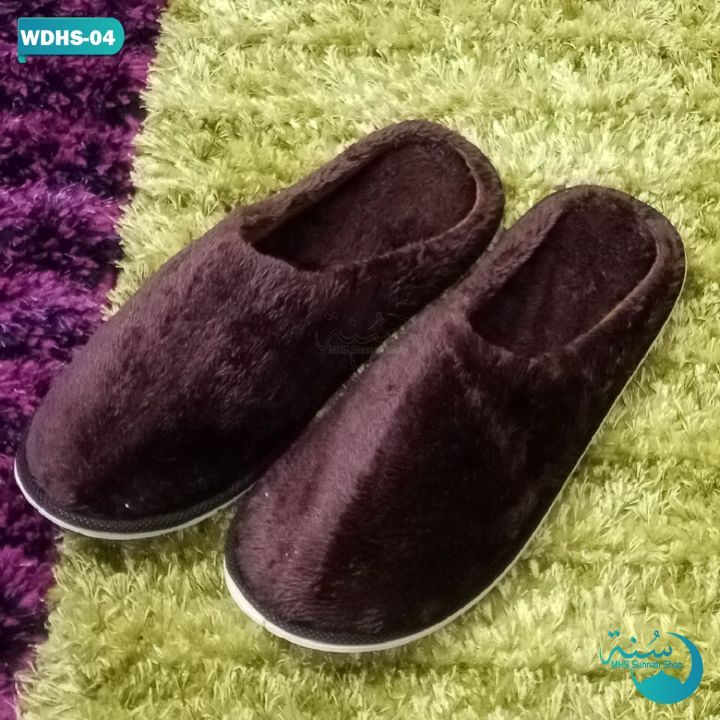 Chocolate Color Winter Room Slippers || Winter Warm Room Slippers ...