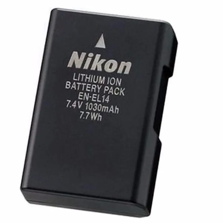 Nikon EN-EL14 Rechargeable Li-Ion Battery for Select Nikon DSLR Cameras ...