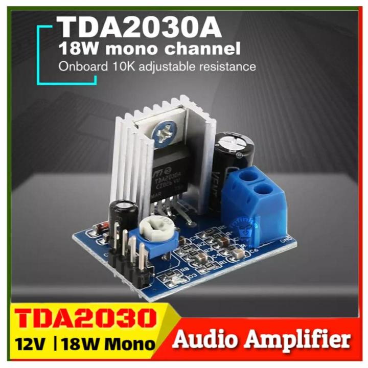 TDA2030 Audio Amplifier Board Module 18W mono TDA2030A Supply 6-12V DC Replace TDA7297 TPA3116D2 ...