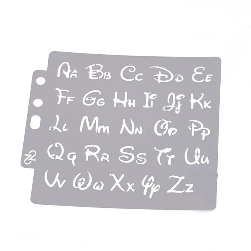 Plastic Alphabet Letter Number Drawing Painting Stencils Scale Template for Stencil Planner ...