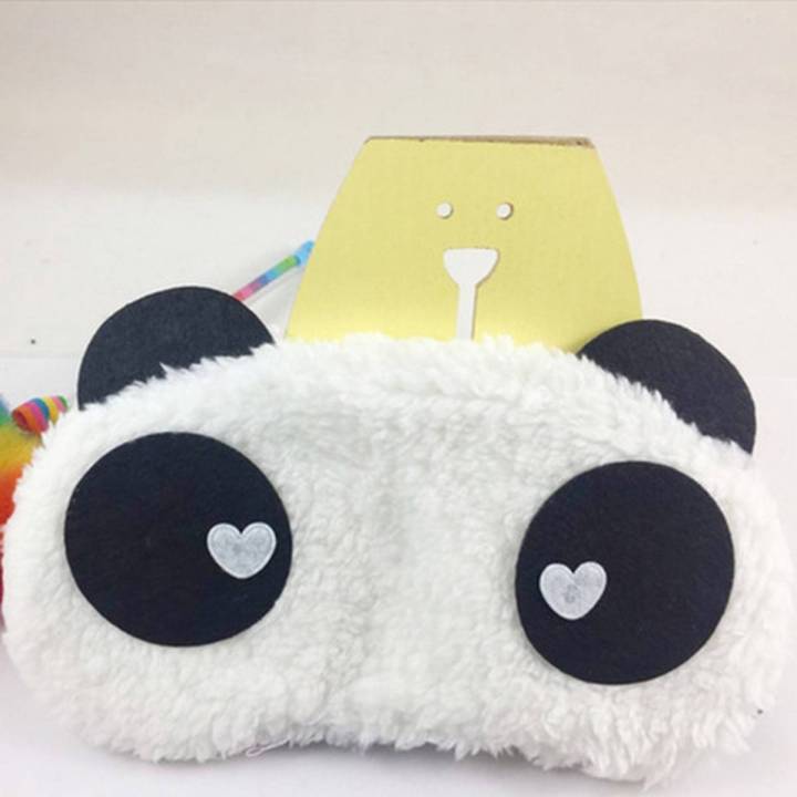 Cute Panda Eye Mask Cover Sleep Mask Eye Patch Good Sleeping Travel ...