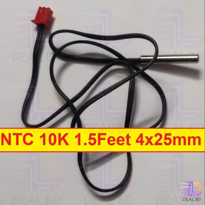 10K NTC 103 NTC Thermistor Temperature Sensor Waterproof Probe 1.5 Feet ...