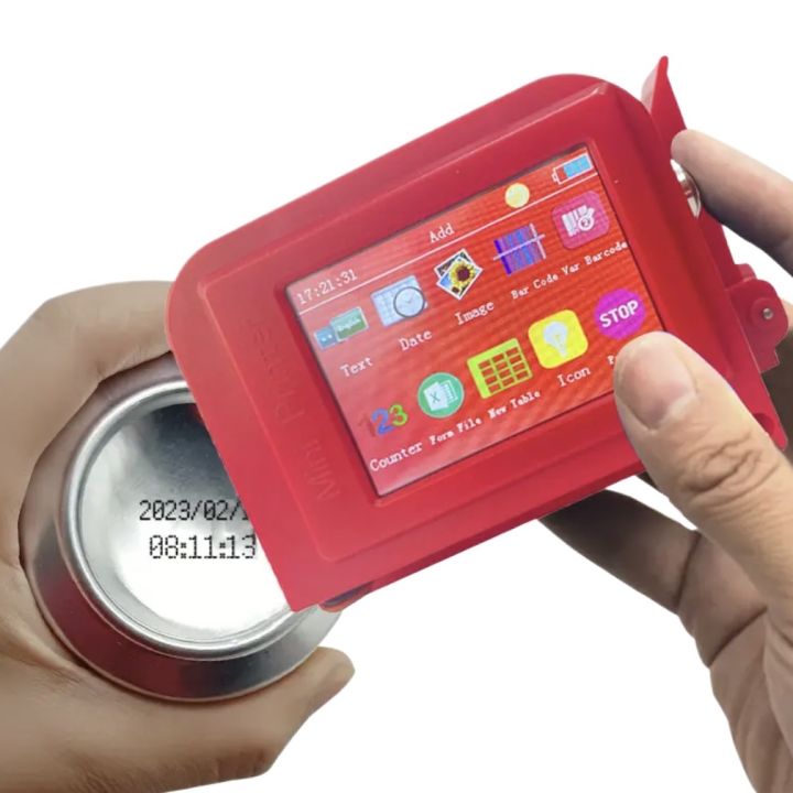 Mini Inkjet Printer with Fast-Drying Ink Cartridge Touch Screen 2-12 ...