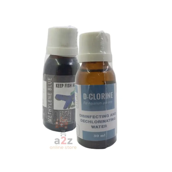 Methylene Blue & Anti Chlorine Water Treatment Kit Medicine for ...