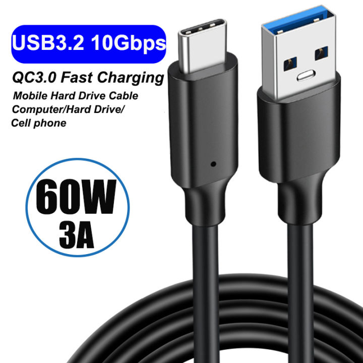 USB3.2 10Gbps Cable USB Type A to USB C 3.2 Gen2 Cable Data Transfer ...