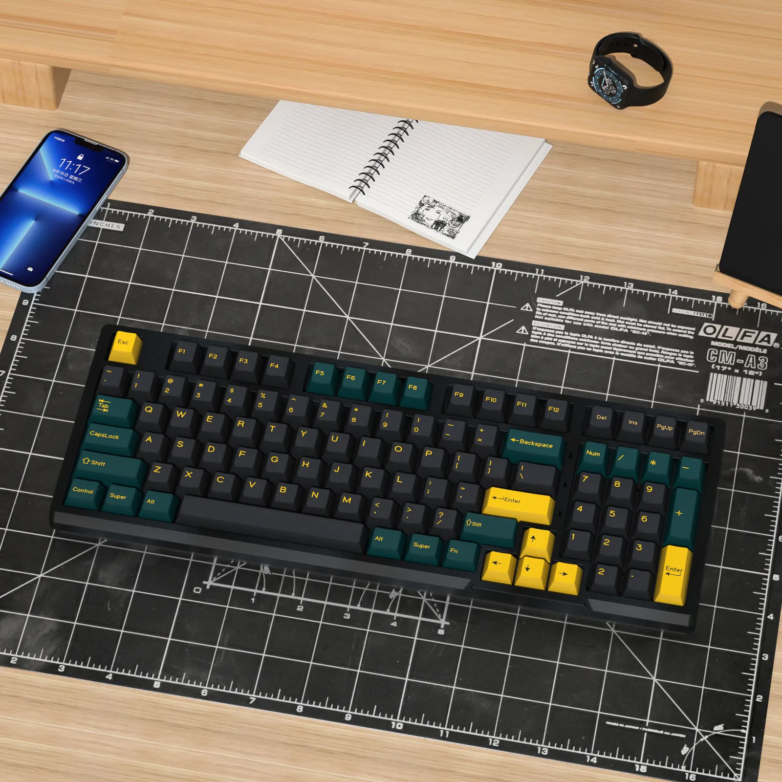 KBDiy GMK MarrsGreen Keycap Cherry Profile Double Shot PBT ISO Keycaps ...