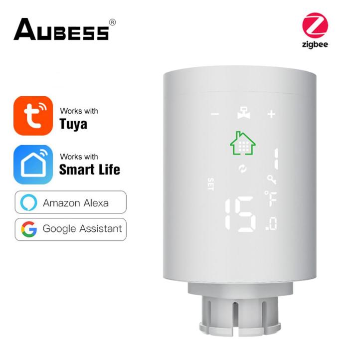 ZigBee3.0 Smart WIFI Thermostatic Radiator Valve Actuator Programmable Temperature Controller ...