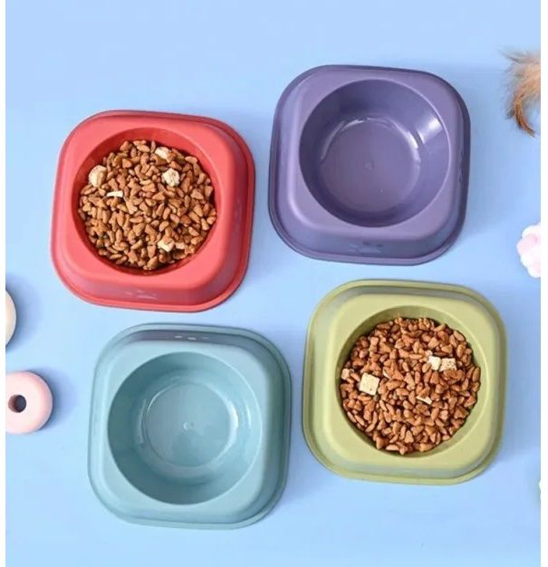 Plastic Cat Food Bowl, food bati, feeding dog, cat, kitten | Daraz.com.bd