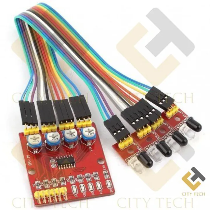 4-Way Infrared Tracking Obstacle Avoidance Sensor Module | Daraz.com.bd