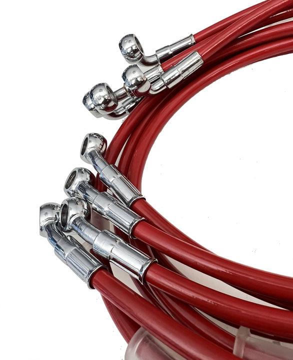 【Innovative】 Red 400 To 2200mm Hydraulic Brake Hose DOT oil Line ...
