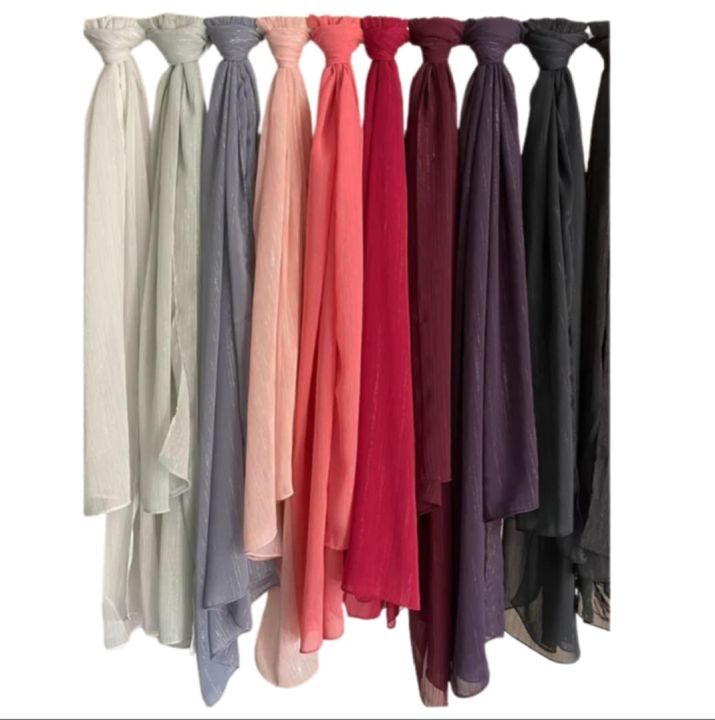 Premium Chiffon Garget Hijab For Woman Orna, Scarf 1 pcs Pack - jori ...