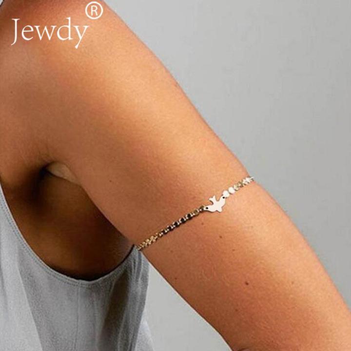 【VisioN Shop】Jewdy Tiny Peace Birds Bracelet Little Cute Body Armlet ...