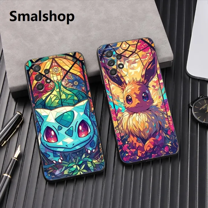 Smalshop Bulbasaur Eevee Pokemon Vintage Glass Phone Case A56 5G For ...