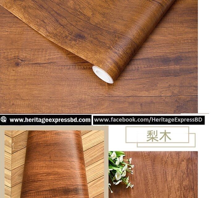 Wood Grain Contact Paper Vinyl Self Adhesive Shelf Liner for Cabinets ...