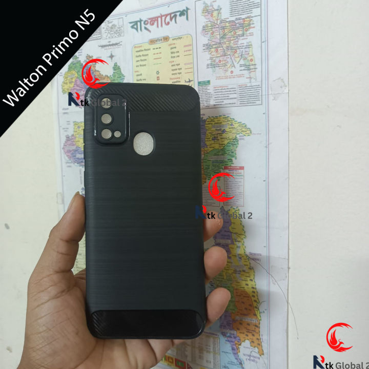 For Walton Primo N5 Back Cover Carbon Fiber Soft Silicon Back Case ...