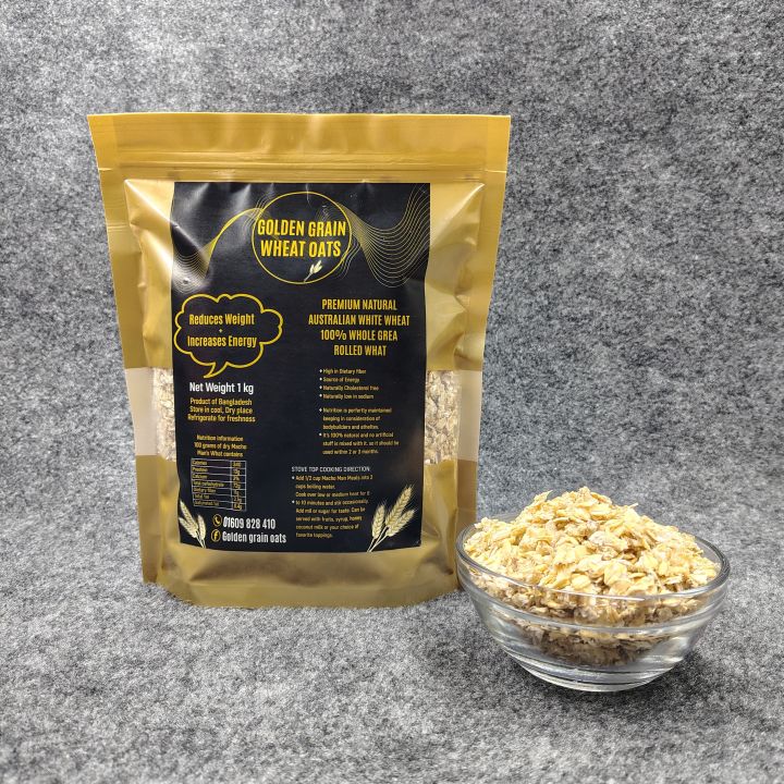 Organic rolled wheat (oats)-1kg | Daraz.com.bd