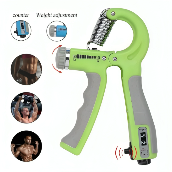 Counting Grip Strengthener Hand Grip for Muscle Building Adjustable ...