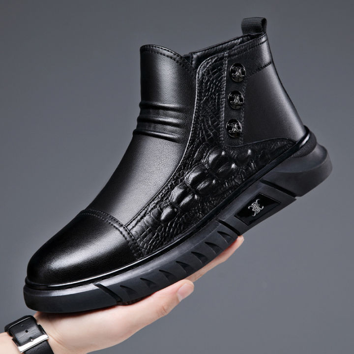 Martens, demi-season footwear, men's high keep warm boots | Daraz.com.bd