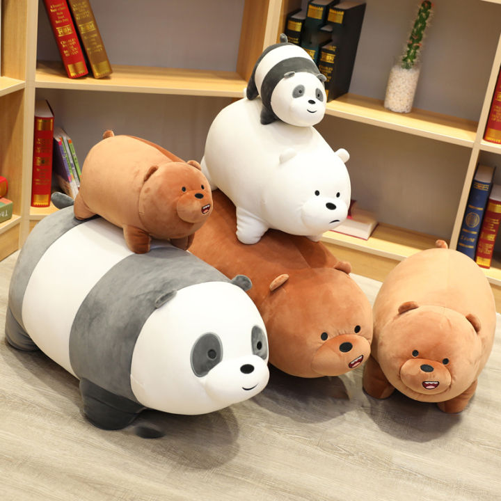 Big Size We Bare Bears Plush Toys Grizzly Panda Ice Bear We Bare Bears ...