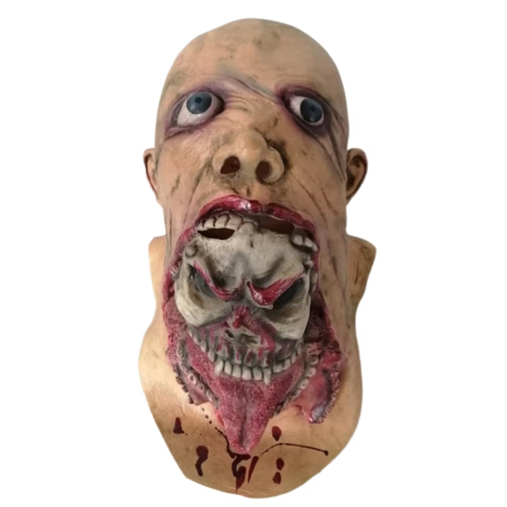 Halloween Scary Prop- Mask Realistic Masquerade Long Hair Ghost Grudge ...