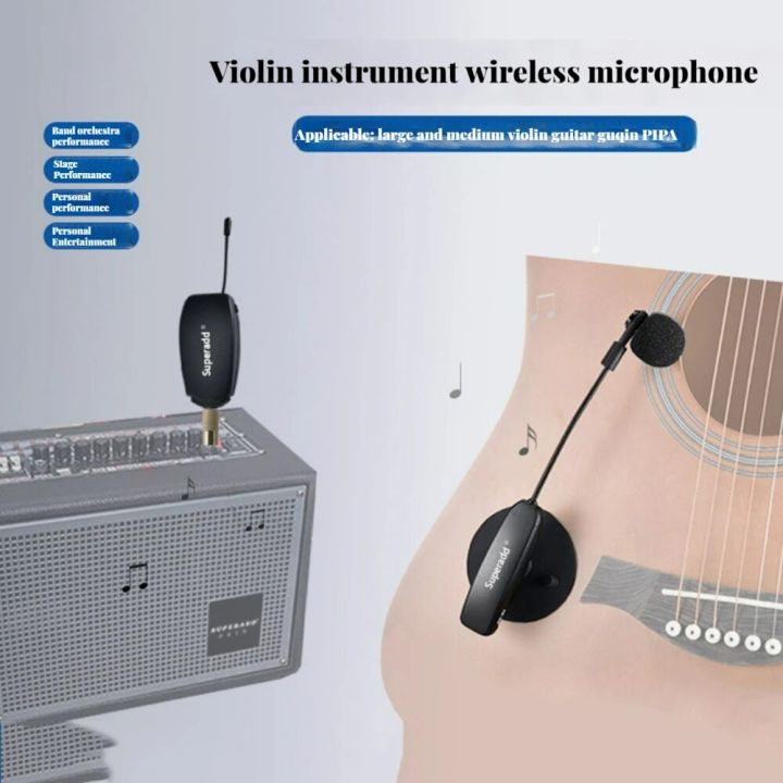 UHF Wireless Microphone Violin Wireless Microphone Musical Instrument ...