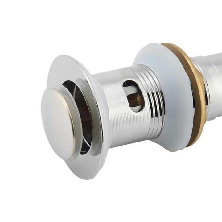Pop Up Waste Stopper G1 1/4" Chrome Plated Stainless Steel Bathroom ...