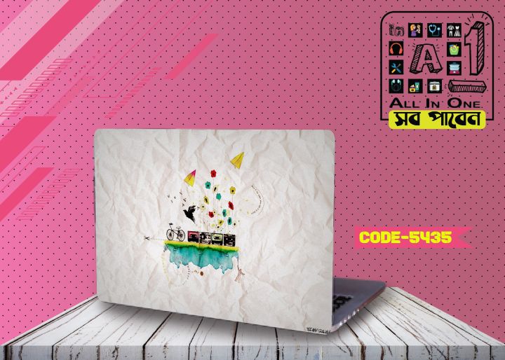 Tumblr Static Hipster Art Design Laptop Sticker | Daraz.com.bd