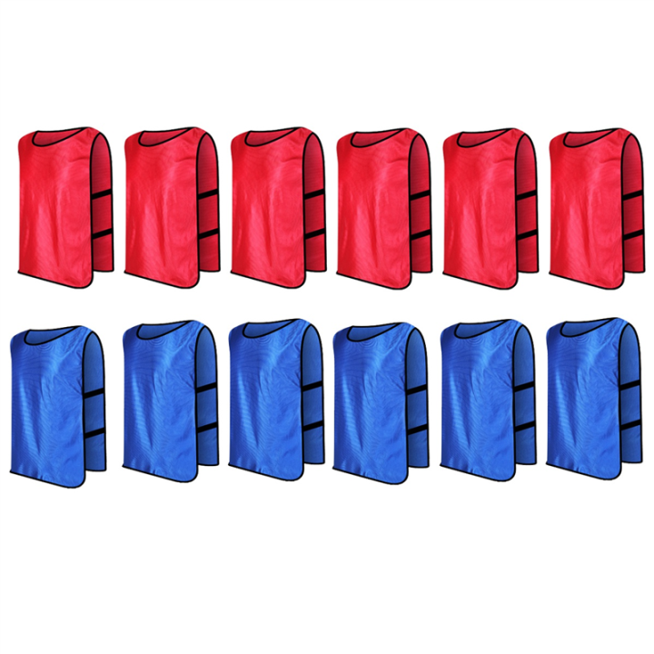 12 Pack Soccer Practice Jerseys Training Vest for Adults for Indoor ...