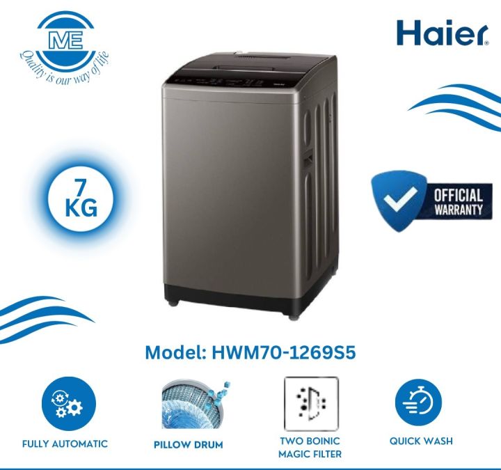 HAIER 7 KG Top Load Automatic Washing Machine With 3D Rolling Wash ...