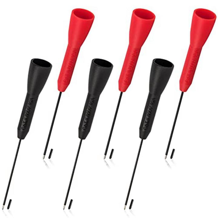 6 Pack 2mm Needle Test Probes, 600V/10A Non-Destructive Multimeter Test ...