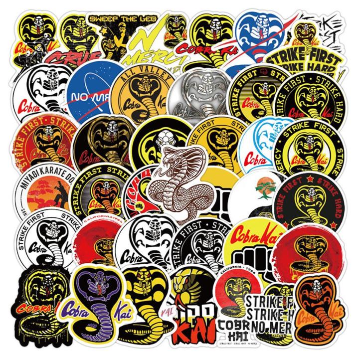 【happy one】Stickers Cartoon Cobra Kai PVC Graffiti Waterproof Stickers ...