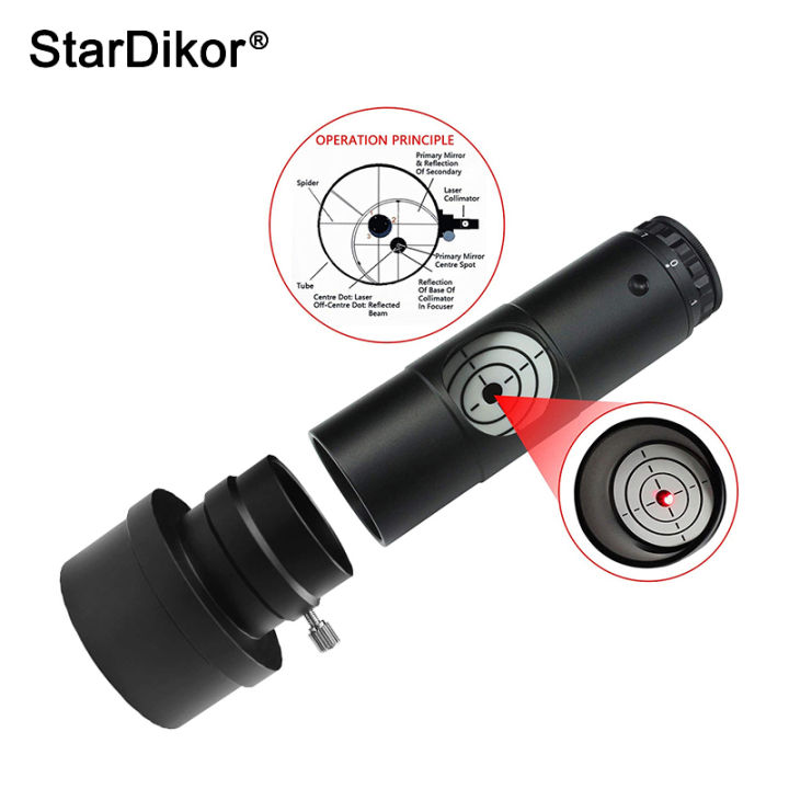 StarDikor 1.25 Inch Laser Collimator With 2 Adapter For Newtonian ...