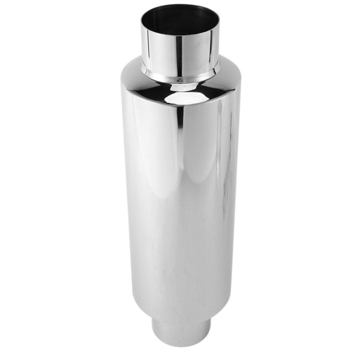 SRIWEN 2X Car Exhaust Muffler 2.5 Inch Inlet Stainless Steel Universal ...