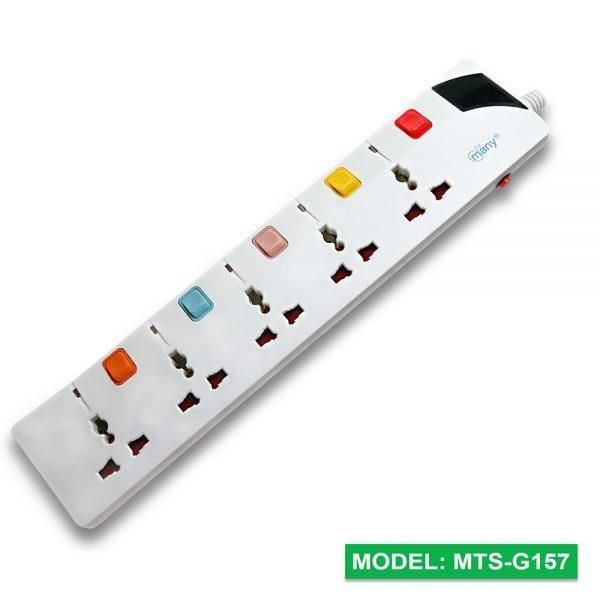 Safety Shutters 5 M Cable Fire Retardant 5 port Multi Plug – White ...