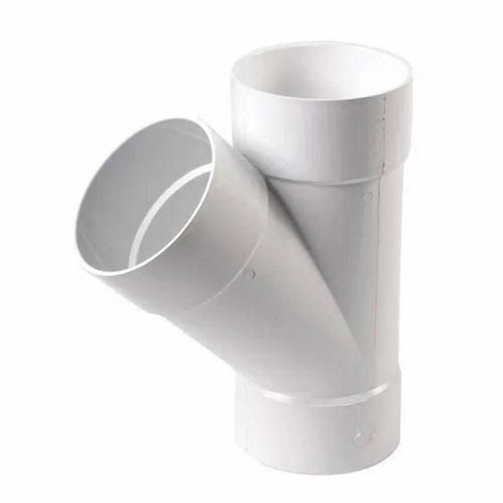 two inch y tee 2" y tee pvc plumbing tee white bathroom fittings ...