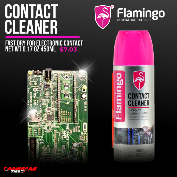 Flamingo Contact Cleaner Fast Drying For Electronic Parts 450 ml ...
