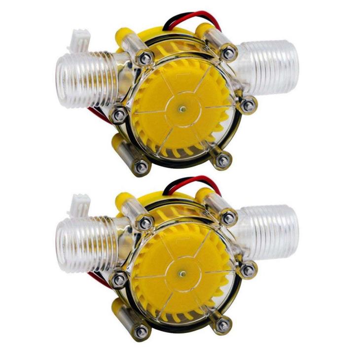 2X 10W Water Flow Pump Mini Hydro Generator Turbine Flow Hydraulic ...