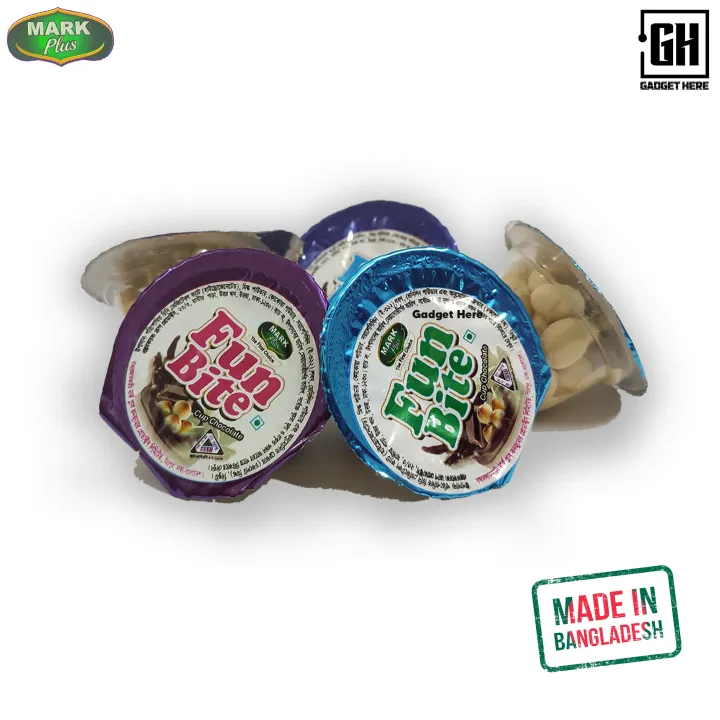 Mark Plus Fun Bite Cup Chocolate Coated Biscuits - 5pcs (Made in ...