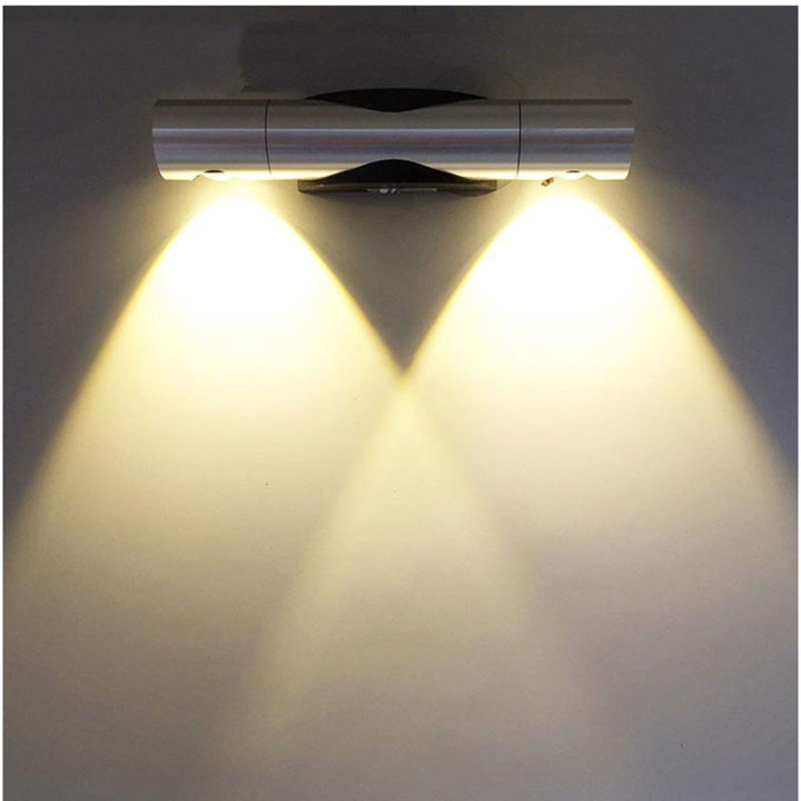 6W 360° Rotation warm White LED Wall Lamp for Store Cafe Bar Decoration ...