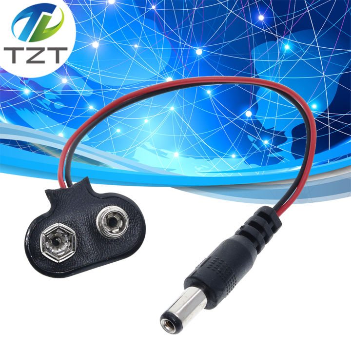 DC 9V Battery Button Power Cable Battery Buckle Snaps Power Cable ...