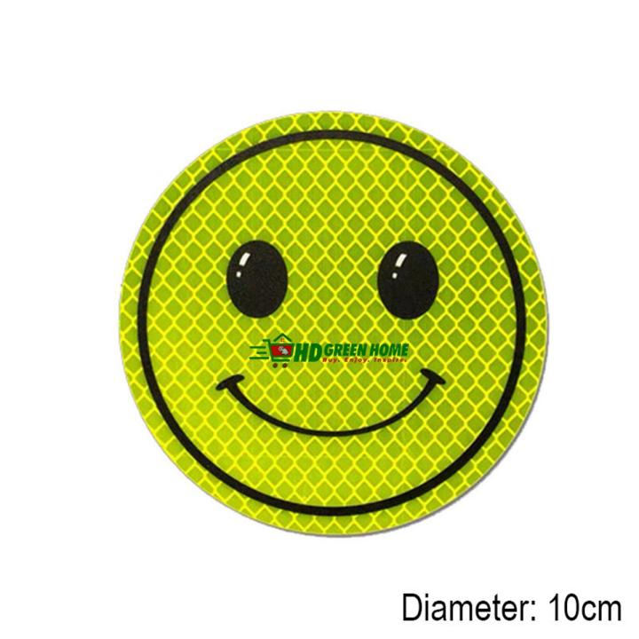 Smiley Face Reflective Sticker Smile Emoji Car Bumper Door Safety ...