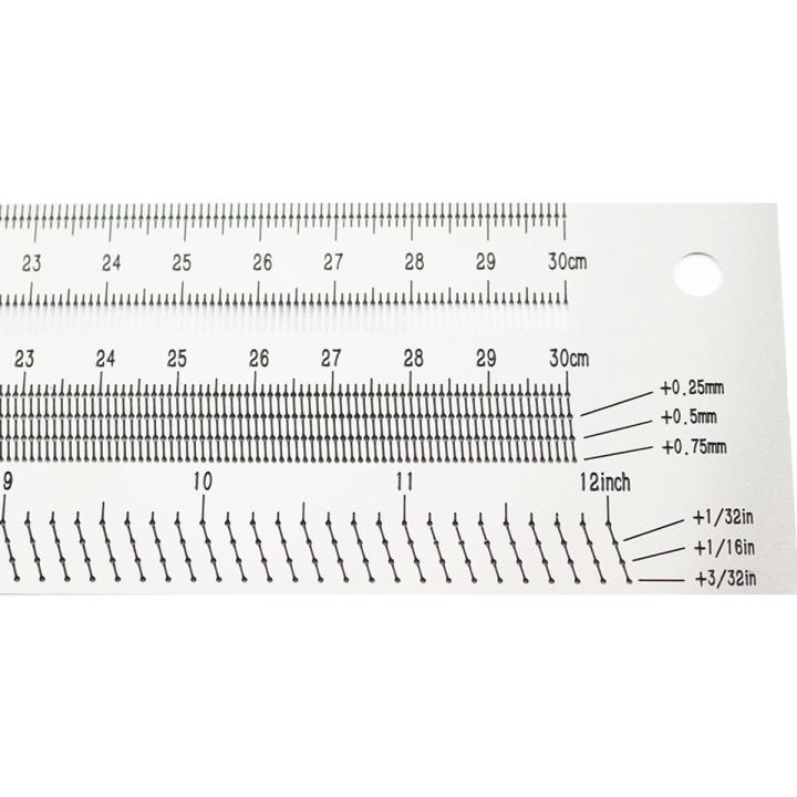 High Precision Metric 400mm Hole Ruler T-type Woodwork Scribbling ...