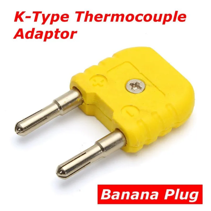 K-Type Thermocouple Adaptor Mini K Type to Round Banana Plug ...