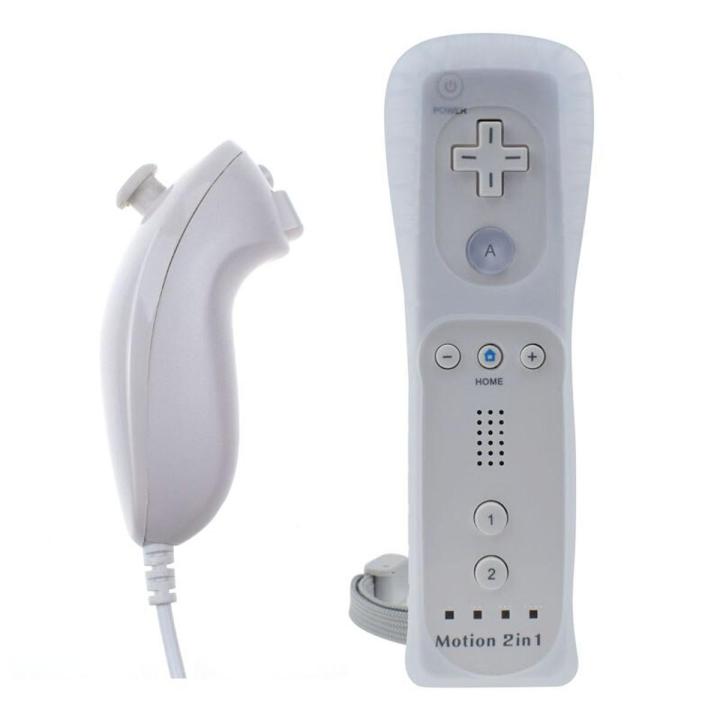 2in1 Nunchuck with Motion Plus For Nintend Wii Game Remote Controller ...