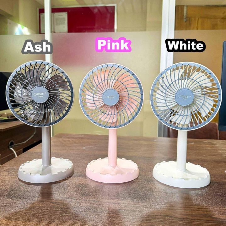 JY Super JY-2218 Rechargeable Fan Type C Port 3 Speed Control ...