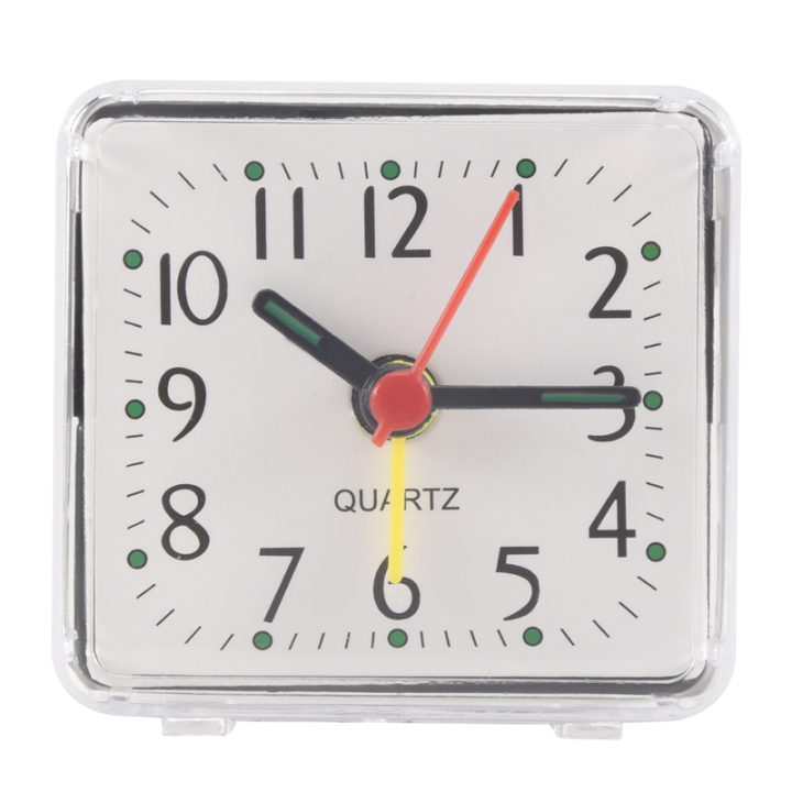 1PCS Portable Cute Mini Cartoon Multi-function Table Clocks（white ...