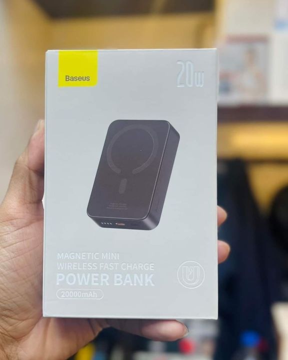 Baseus 20w 20000mAh Magnetic Mini Wireless Power Bank - Black | Daraz ...