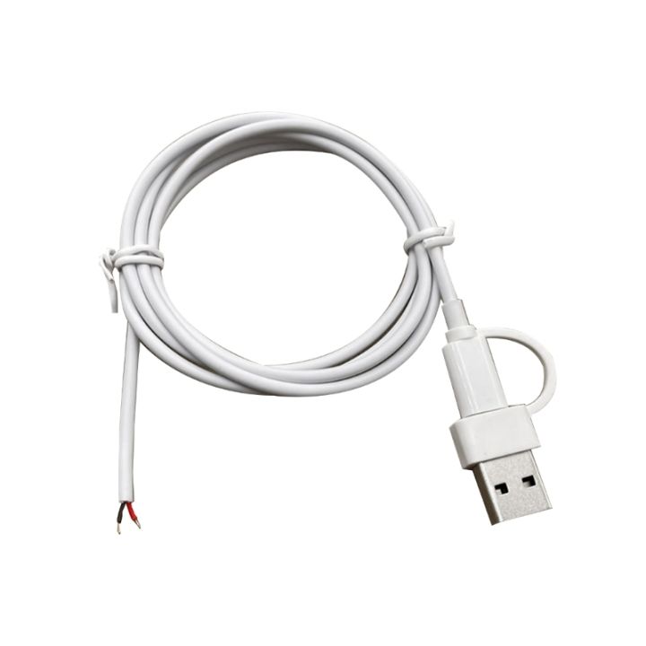 Usb C Male Bare Cable Pigtail Open End Extension Cable 5v 2a Diy ...