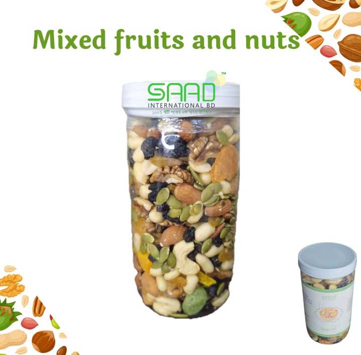 Premium Quality Mixed Nuts With Dried Fruits - 500G | Daraz.com.bd